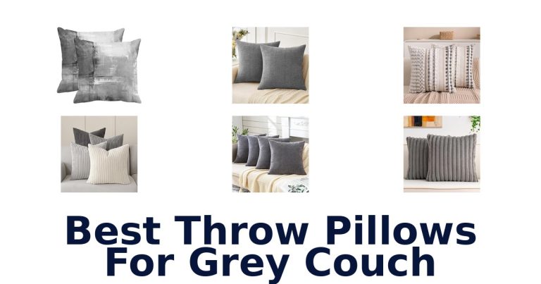 BEST Throw Pillows for Grey Couch: Top 10 Picks